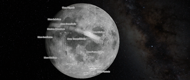 Google Maps estrena recorrer la Luna y Marte y descubre figura ...