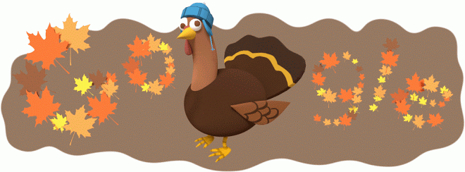 Doodle de Google para el Thanksgiving Day, el Día de Acción de Gracias ...