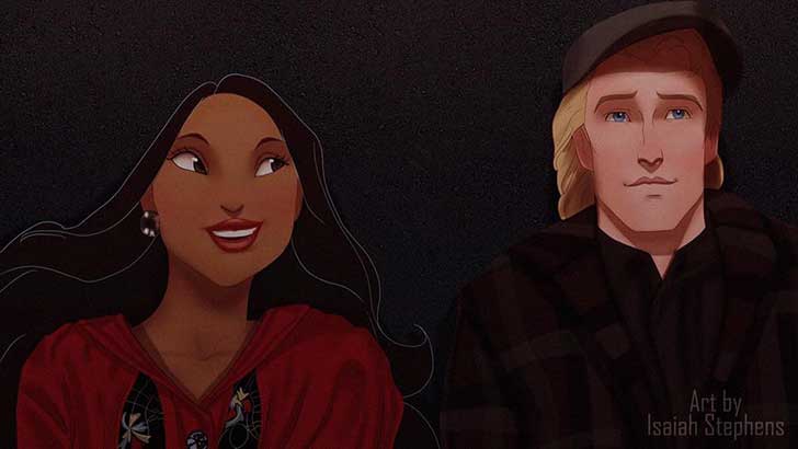 Artista recrea las mejores escenas de "The Notebook" con las princesas ...