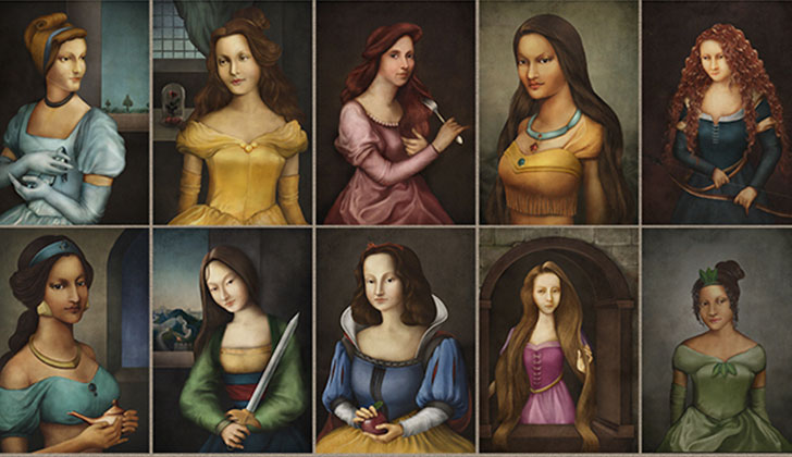 Así lucirían los retratos de las princesas de Disney en el Renacimiento ...