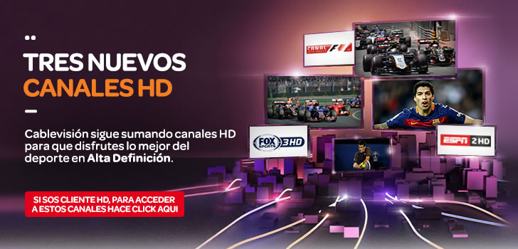 Cablevisión incorporó tres nuevos canales deportivos HD - Noticias ...